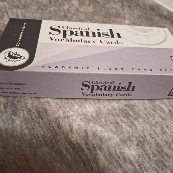 Vis-Ed | Other | Spanish Vocabulary Flashcards 00 Words | Poshmark